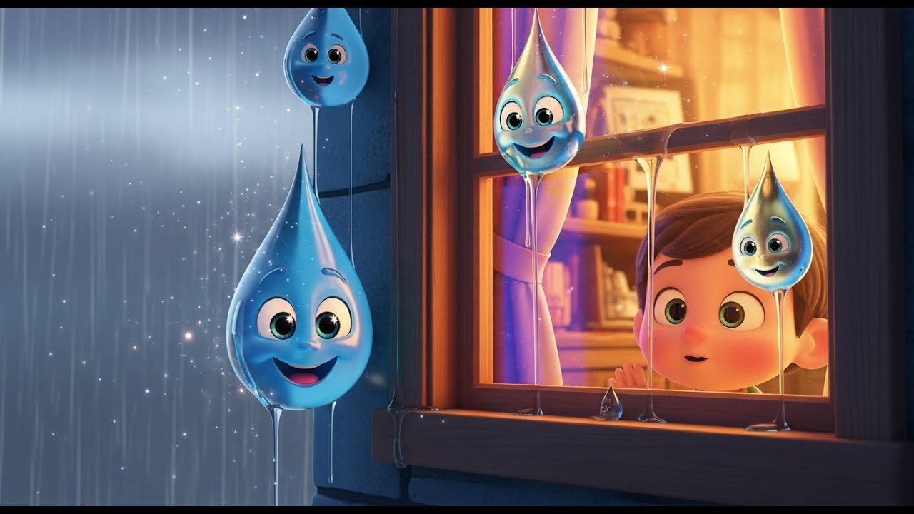 Counting Raindrops on a Windowpane | Nursery Rhyme Song for Kids - YouTube