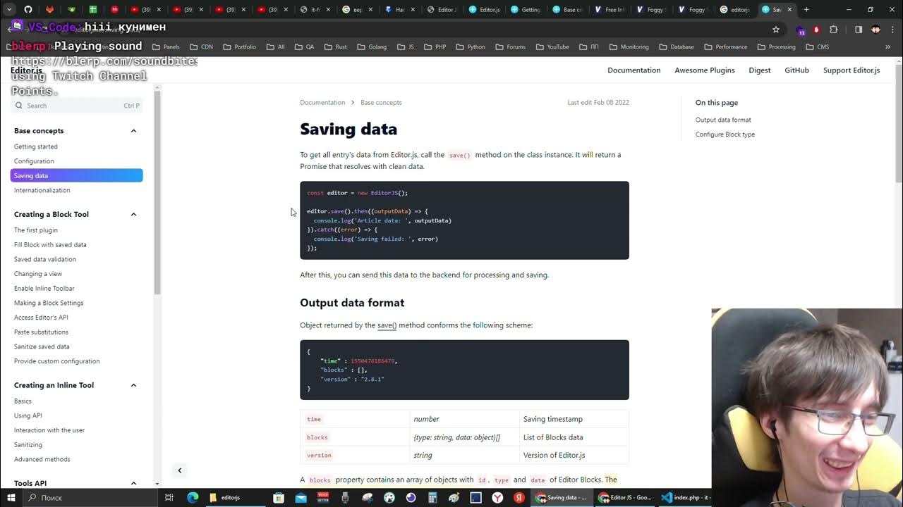 PHP + JavaScript настраиваем работу Editor JS WYSIWYG редактор - YouTube