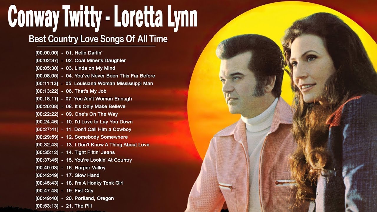 Conway Twitty, Loretta Lynn Gretaets Hits - Best Country Love Songs 70 ...