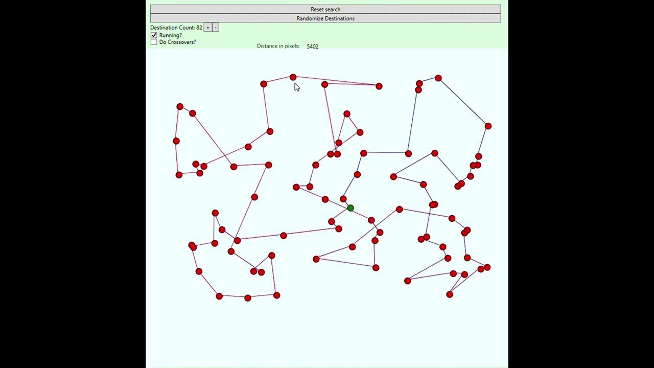 Solving Travelling Salesman Problem using Genetic Algorithm - YouTube