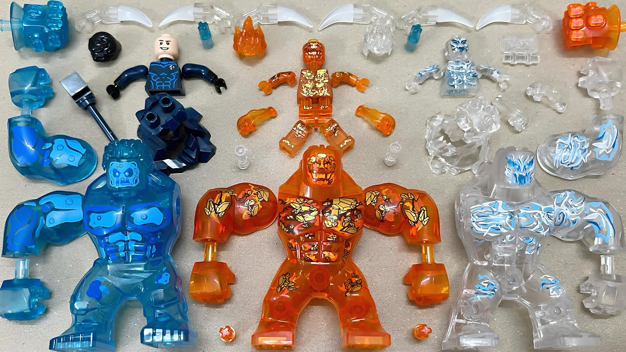 Lego Water Element Vs Fire Elemental And Wind Element | Minifigures ...