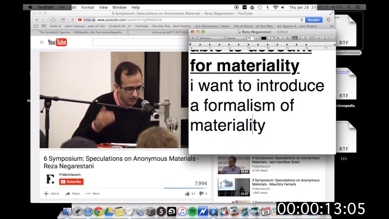 Reza Negarestani: "Frontiers of Manipulation" #HYPERTEXTEDIT - YouTube
