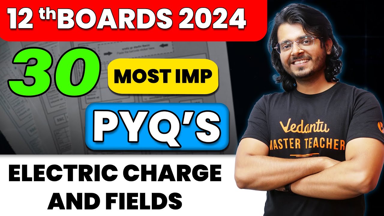 Electric Charge and Fields 30 Most Important PYQs | Class 12 Physics ...