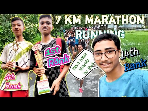 7km Marathon Running [My first Run] Independence Day special 🇮🇳 - YouTube
