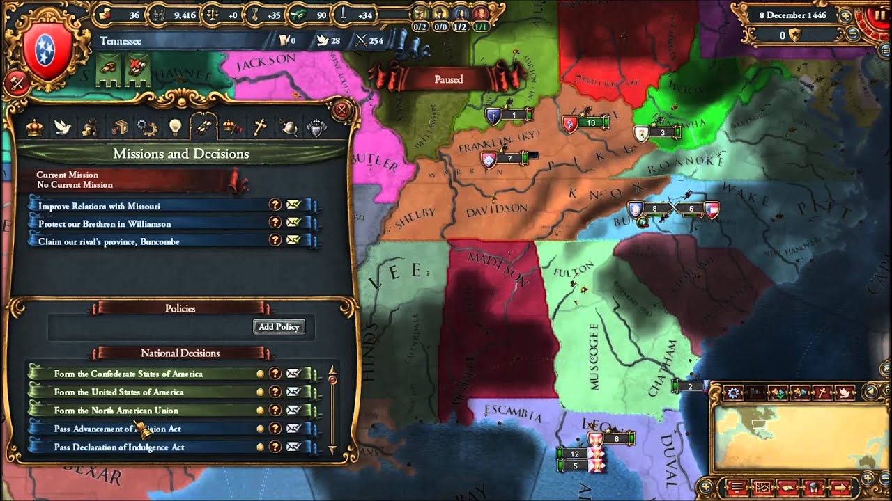 Europa Universalis IV: Toward Confederacy 1 - YouTube