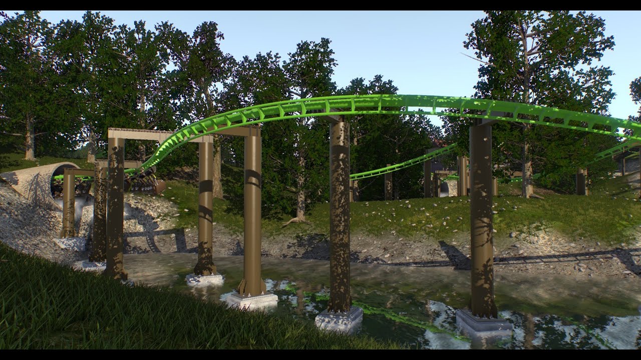 Peregrine | Terrain Based Suspended Coaster | Arrow Dynamics | POV ...