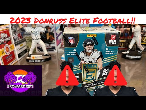 Crazy Error Box + Case Hit! 2023 Donruss Elite Football Blaster Box ...