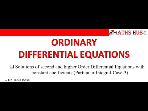 Particular Solutions of second order Differential equations (Case3 ...