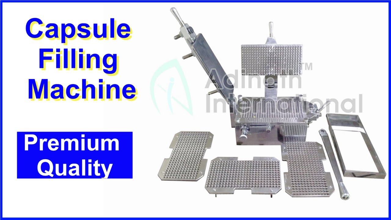 300 Holes Capsule Filling Machine - YouTube