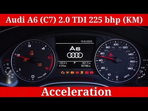 Audi A6 (C7) 2.0 TDI 225 bhp (KM) ACCELERATION