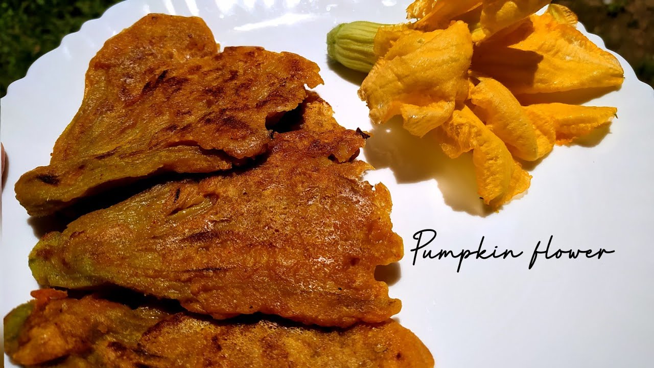 Crispy pumpkin flower recipe || pumpkin flower recipe || - YouTube