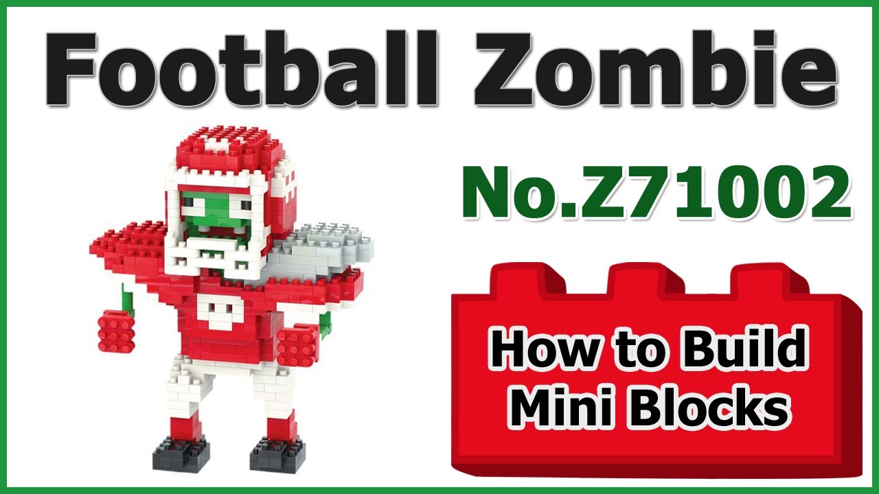 How to Build Mini Blocks Football Zombie Z71002 Review Instructions ...