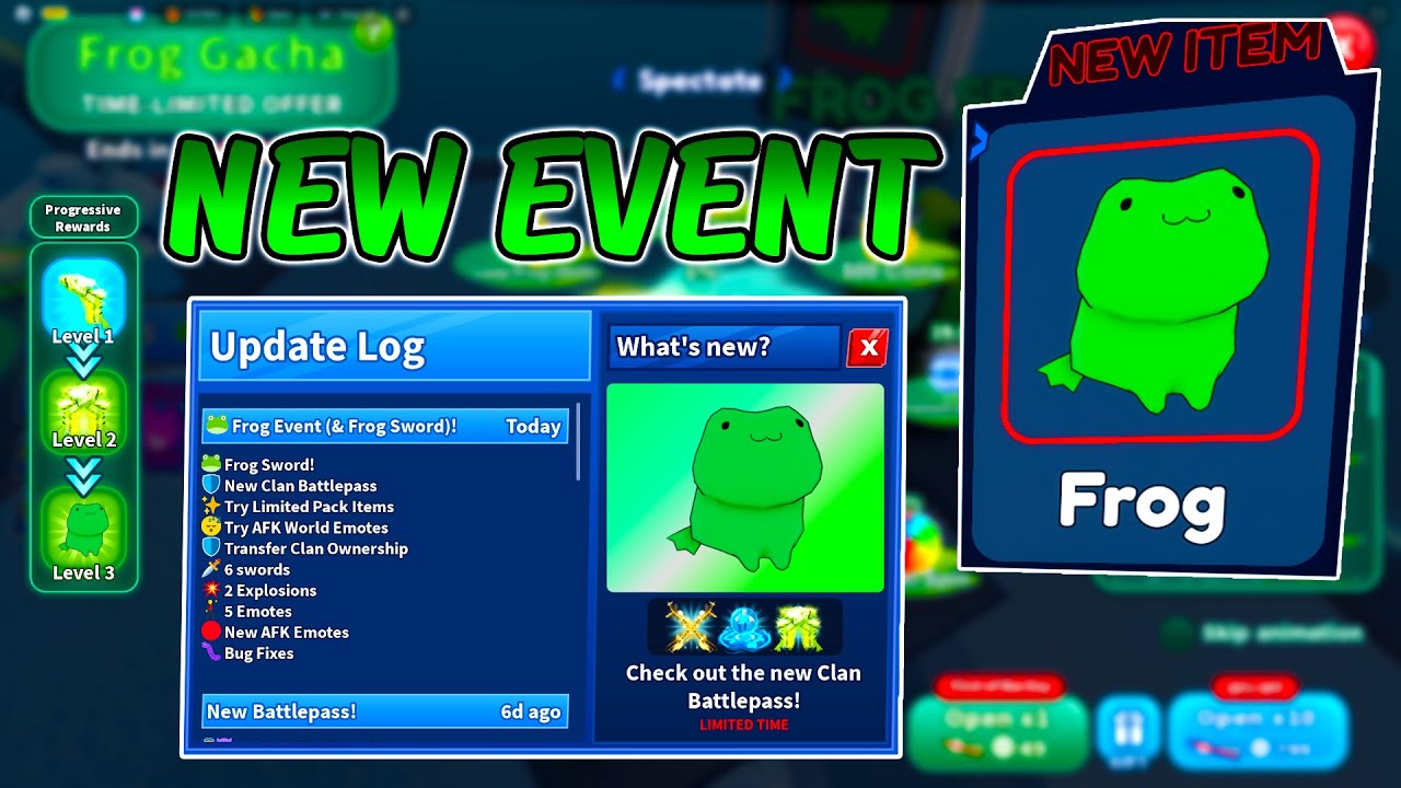 New "FROG" EVENT UPDATE! (BLADE BALL) - YouTube