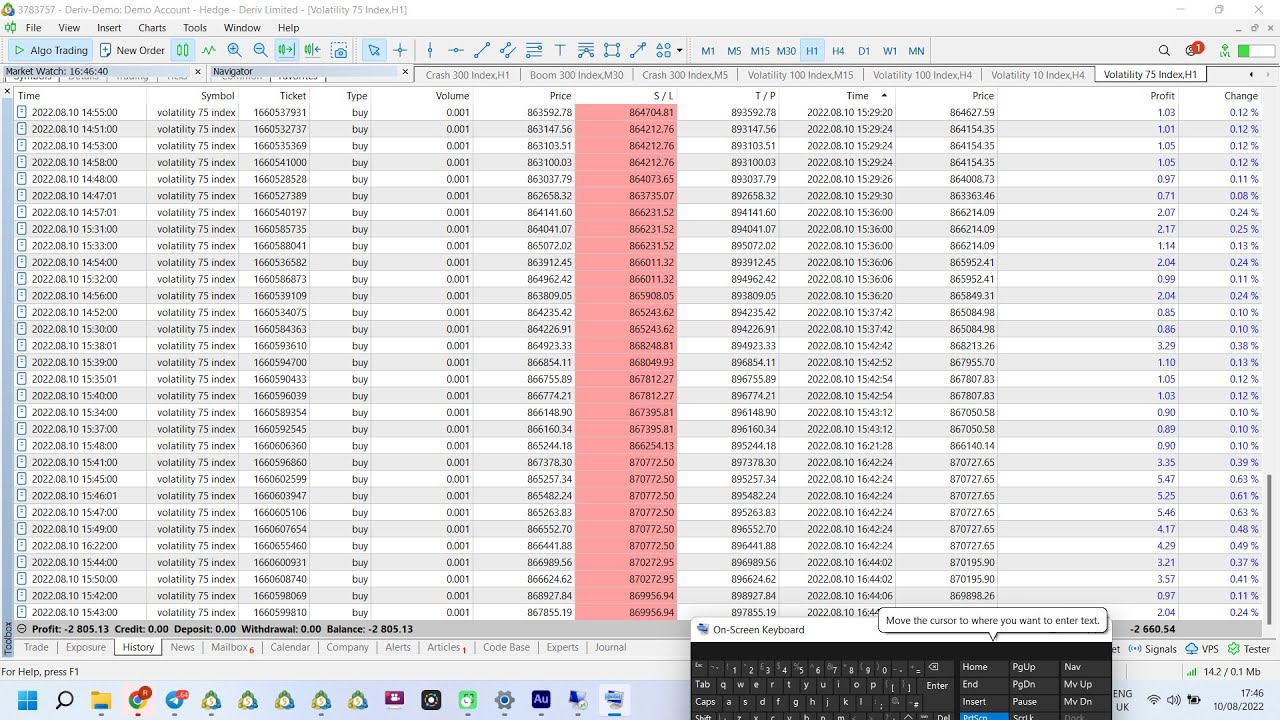 New Volatility 75 index robot - YouTube
