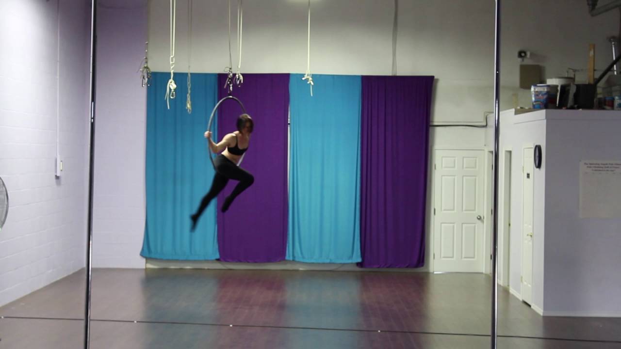 Beginner Aerial Hoop performance - YouTube