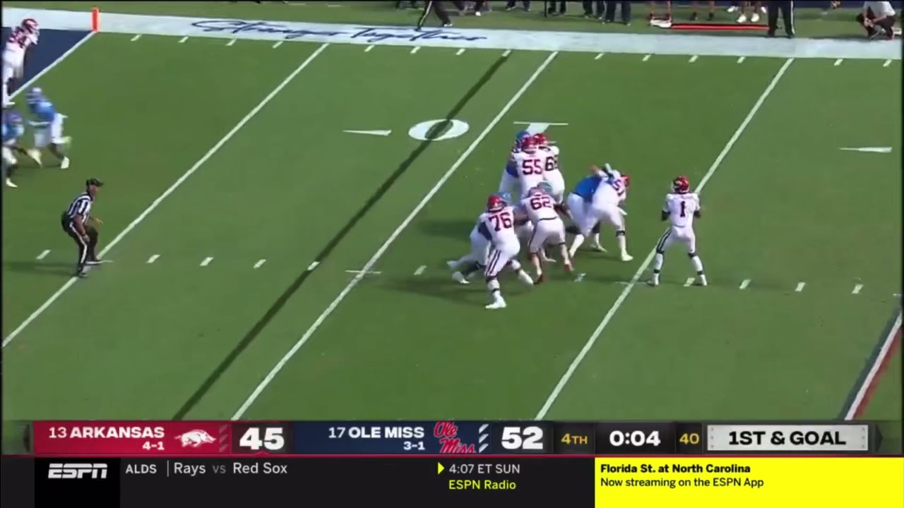 Ole Miss VS Arkansas THRILLING ENDING! (2021 NCAAF) - YouTube