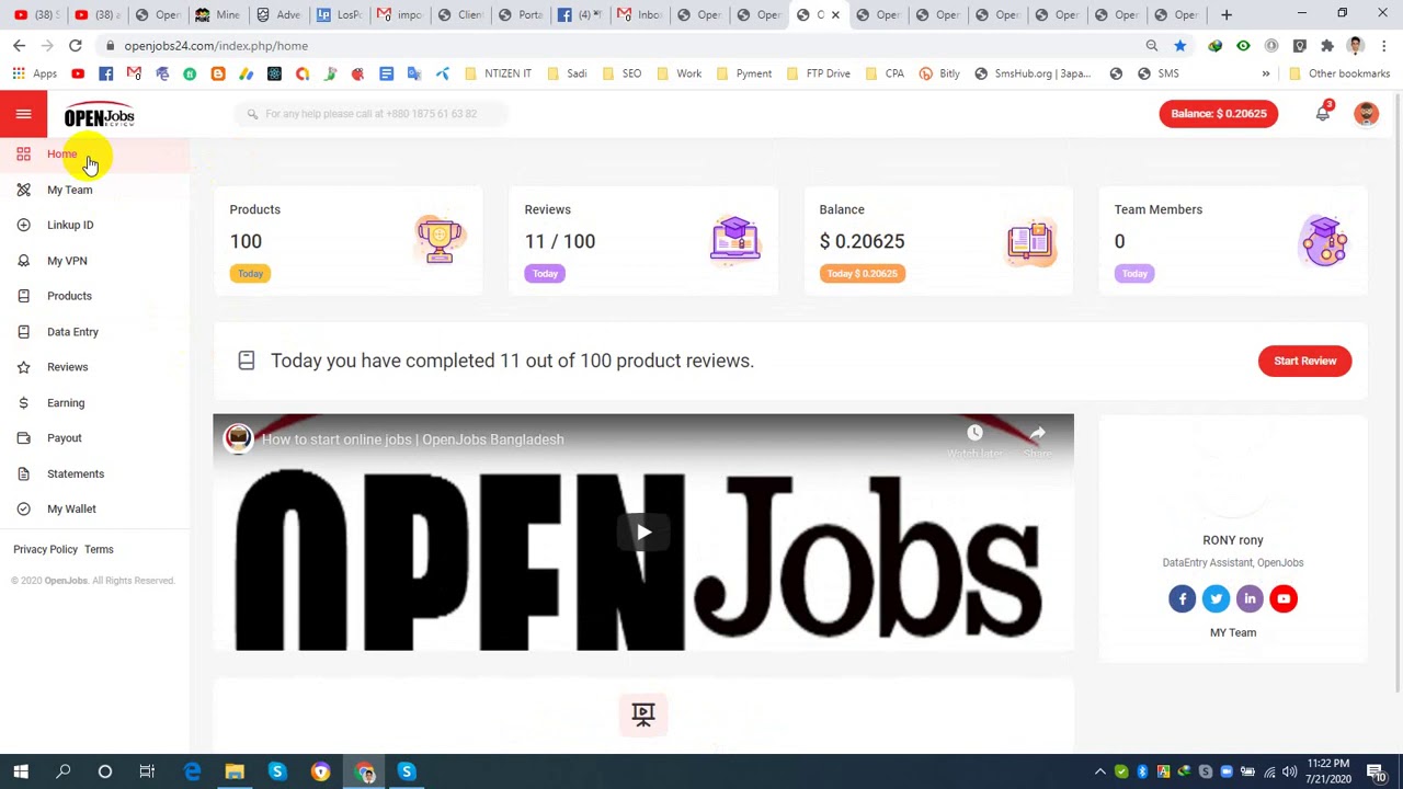 Open Job Works - free Work Daily 2$ Earn - YouTube