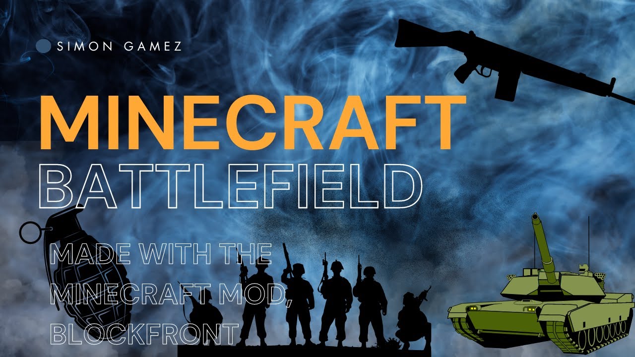 Minecraft Battlefield | Made with minecraft the mod, Blockfront - YouTube
