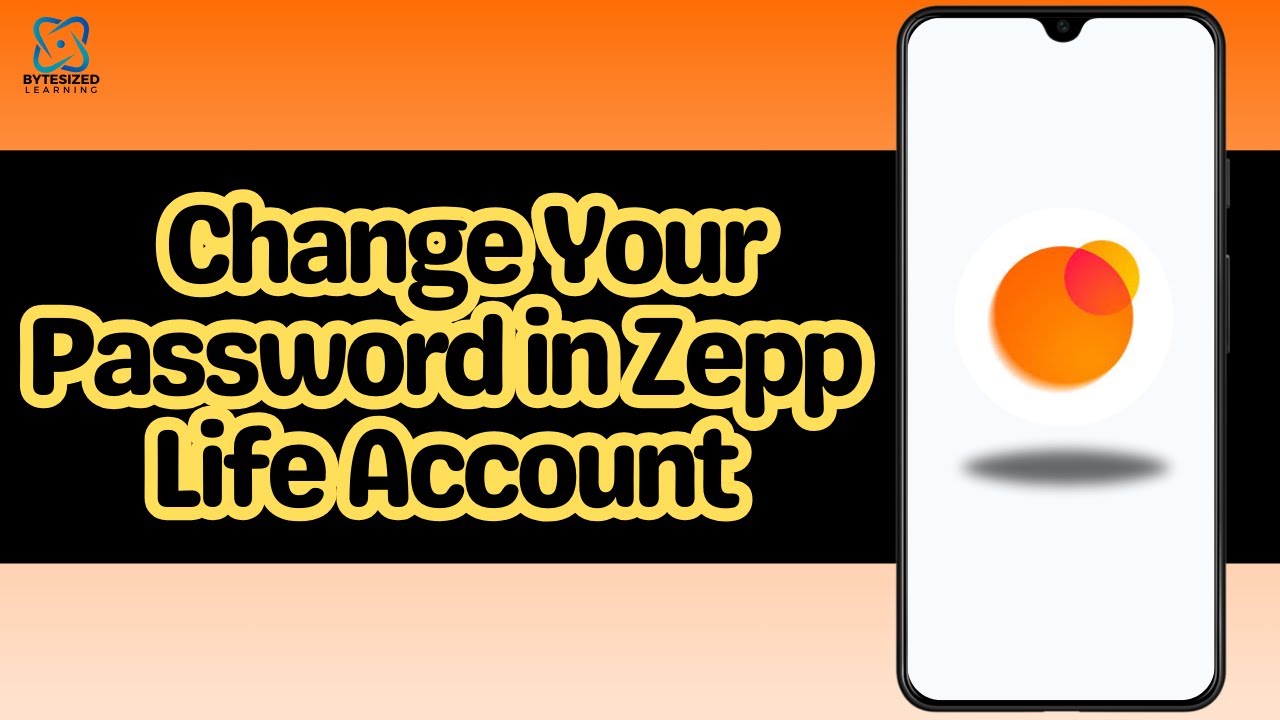 How to Change Your Password in Zepp Life Account - YouTube