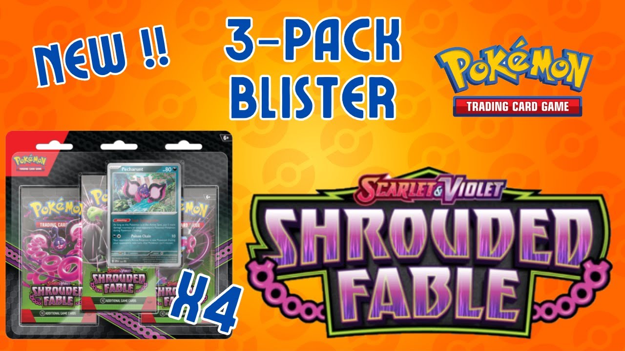 CAN YOU BELIEVE THESE PULL RATES? POKEMON SHROUDED FABLE 3-PACK BLISTER ...