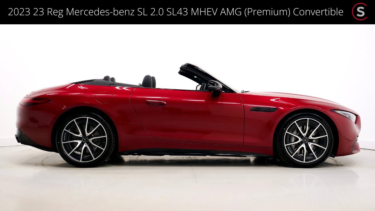 Patagonia Red 2023 23 Reg Mercedes SL43 AMG Premium - YouTube