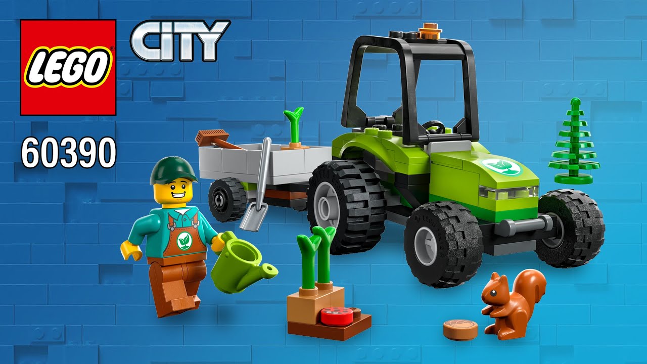 LEGO® City Park Tractor (60390)[86 pcs] Step-by-Step Building ...