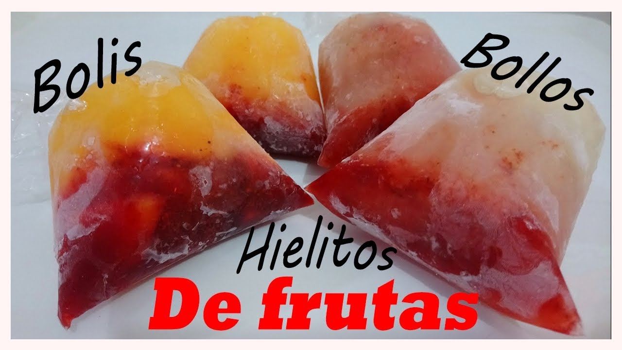 Como hacer bolis - bollos de mango y pepino - YouTube