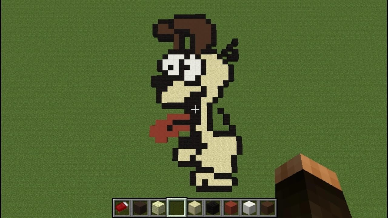 Odie - Minecraft Pixel Art Creative Builds #13 (OttoMattic Trophies ...