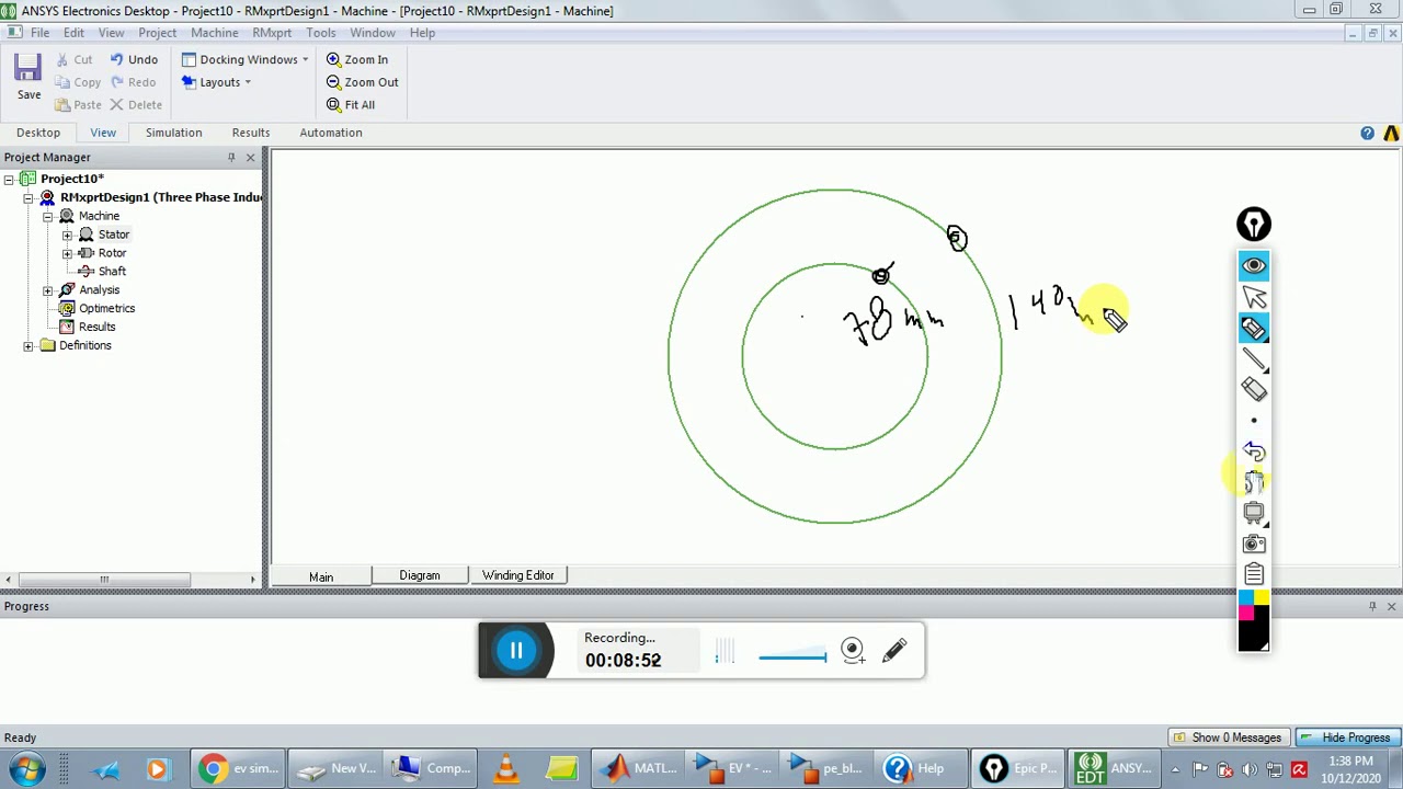 RMxprt,Maxwell 2D (Three-Phase Induction motor ) - YouTube