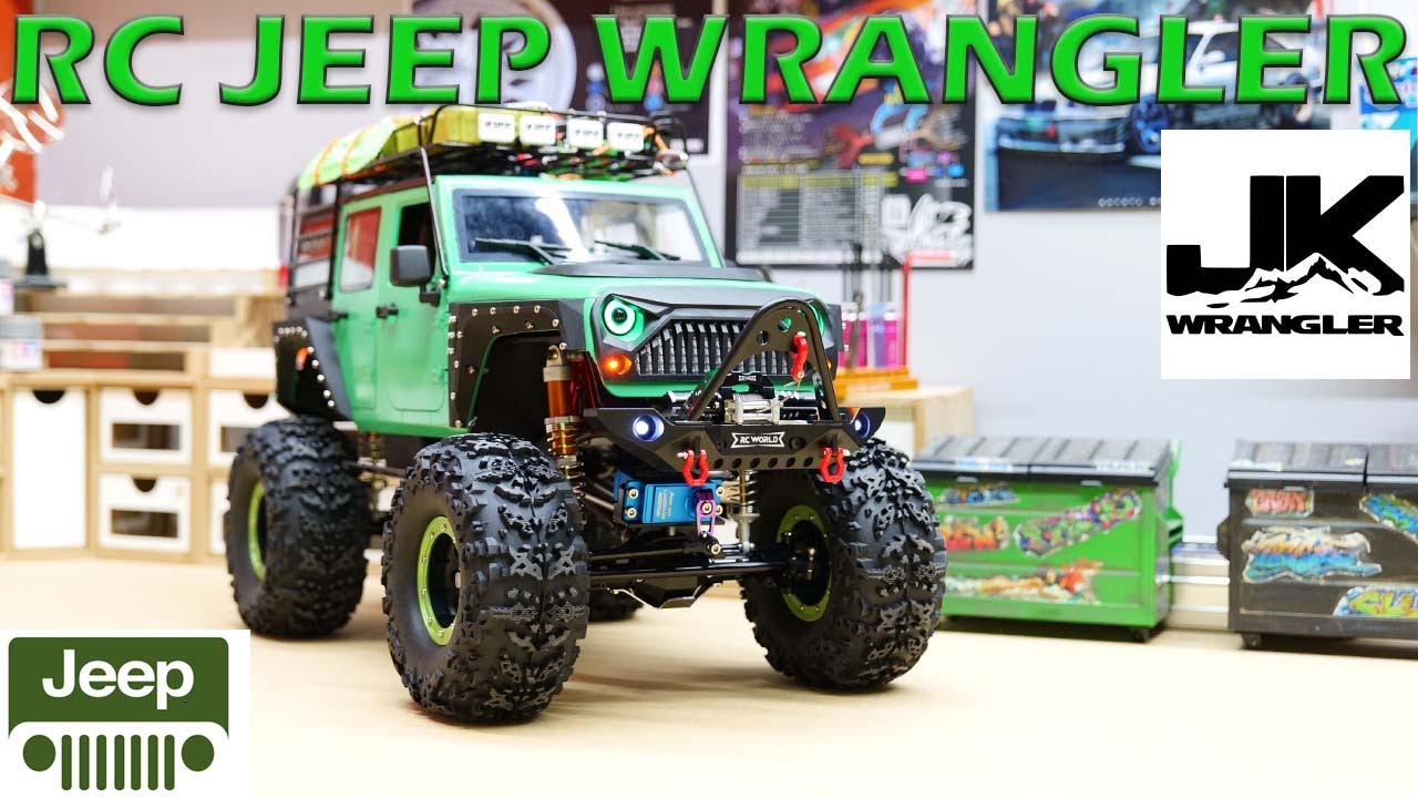 RC Jeep Wrangler Rubicon 2.2 GREEN - YouTube