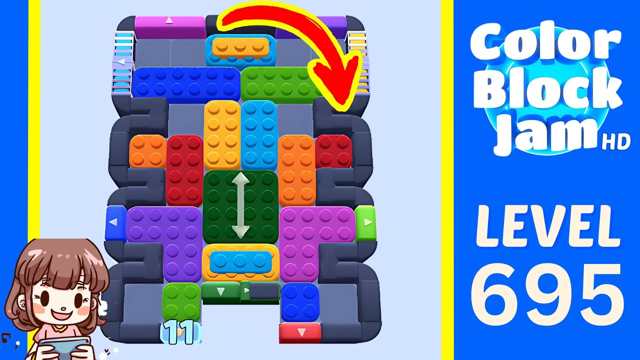 Color Block Jam Level 695 Solution Walkthrough - YouTube