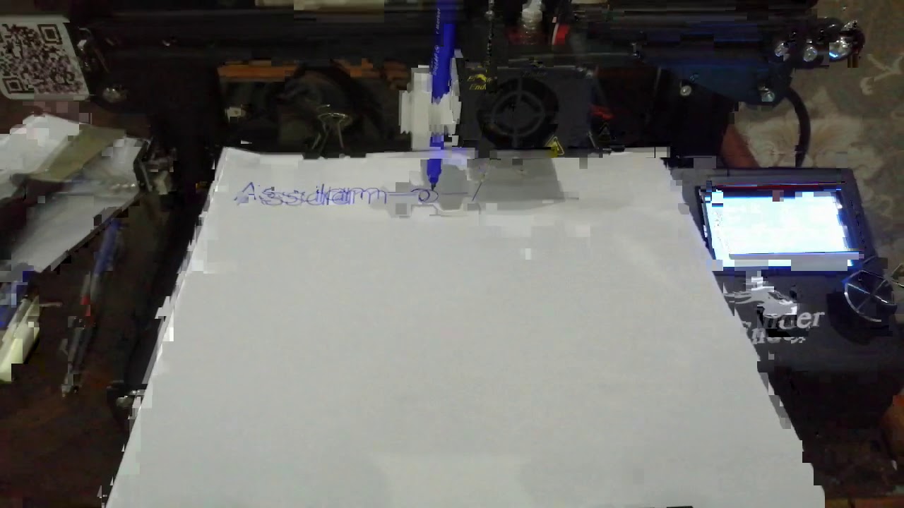 Writing using 3d printer - YouTube