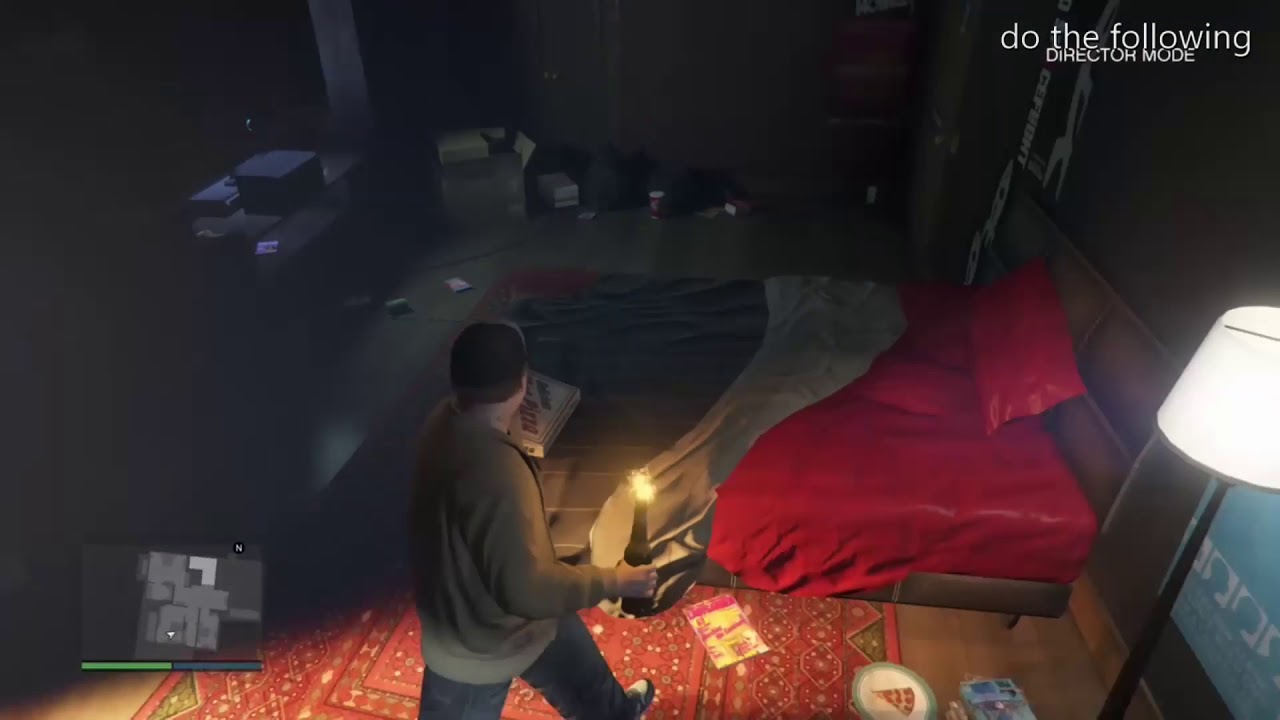 Gta 5 burning michaels house - YouTube