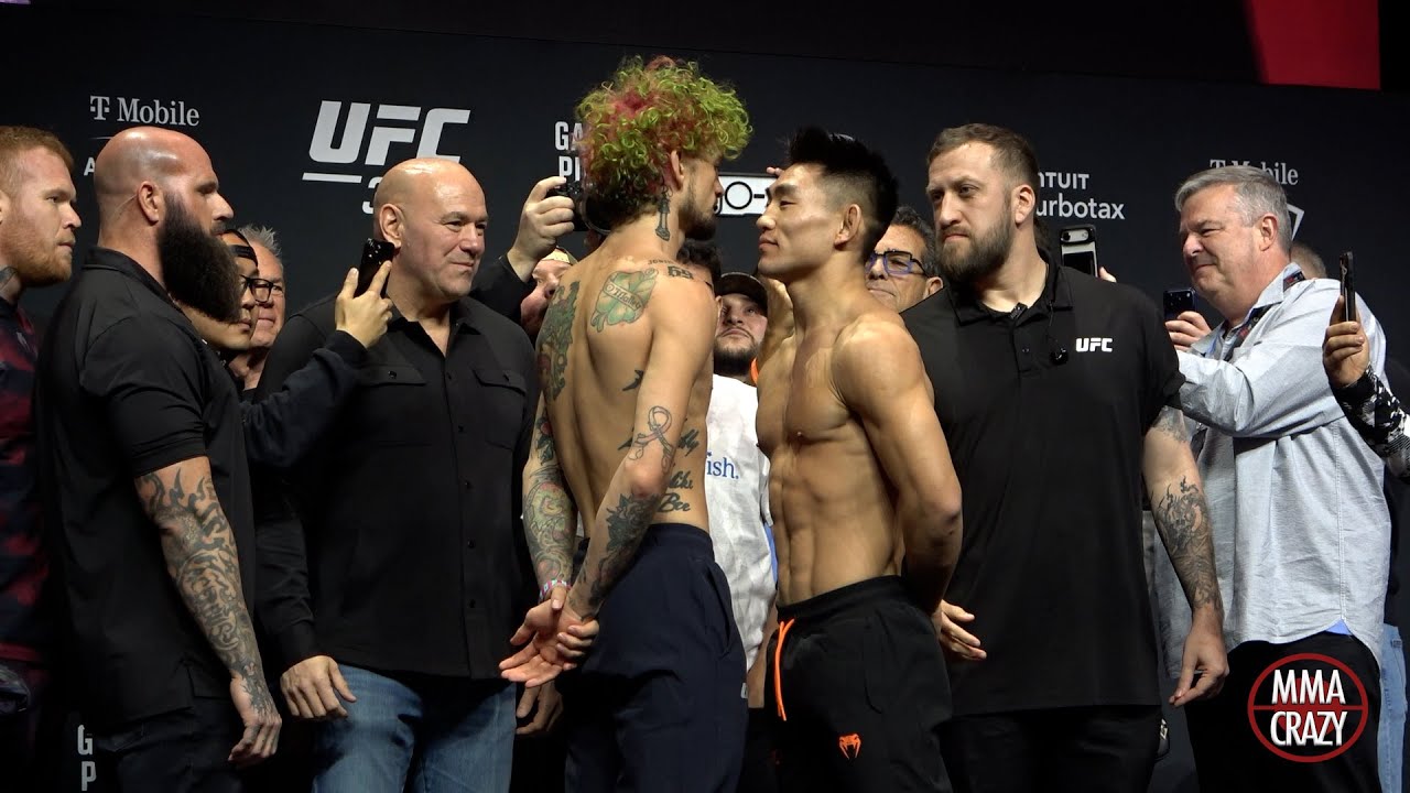 UFC 324: Sean O’Malley vs. Song Yadong Weigh in Face Off - YouTube