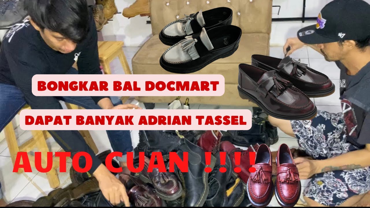BONGKAR BAL DOCMART ADRIAN TASSEL RED CHERRY 1460 BLACKSMOOTH AUTO CUAN ...