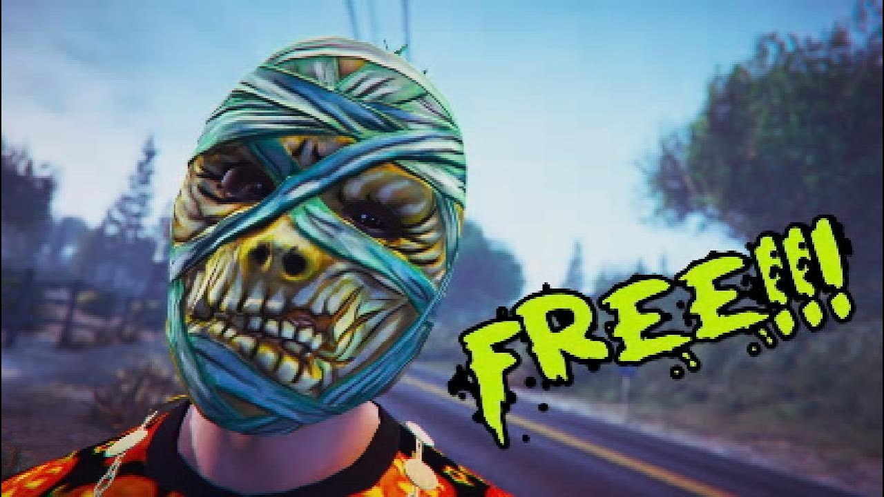 GTA 5 Online : FREE Clothing Unlock Green Vintage Mummy Mask - YouTube
