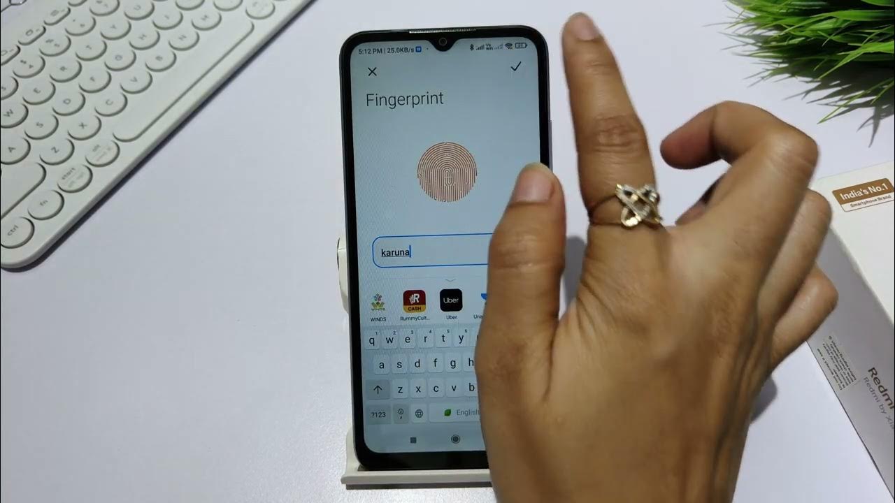 How to set fingerprint lock in Redmi A2 plus | Fingerprint lock kaise lagaye | Fingerprint lock ...