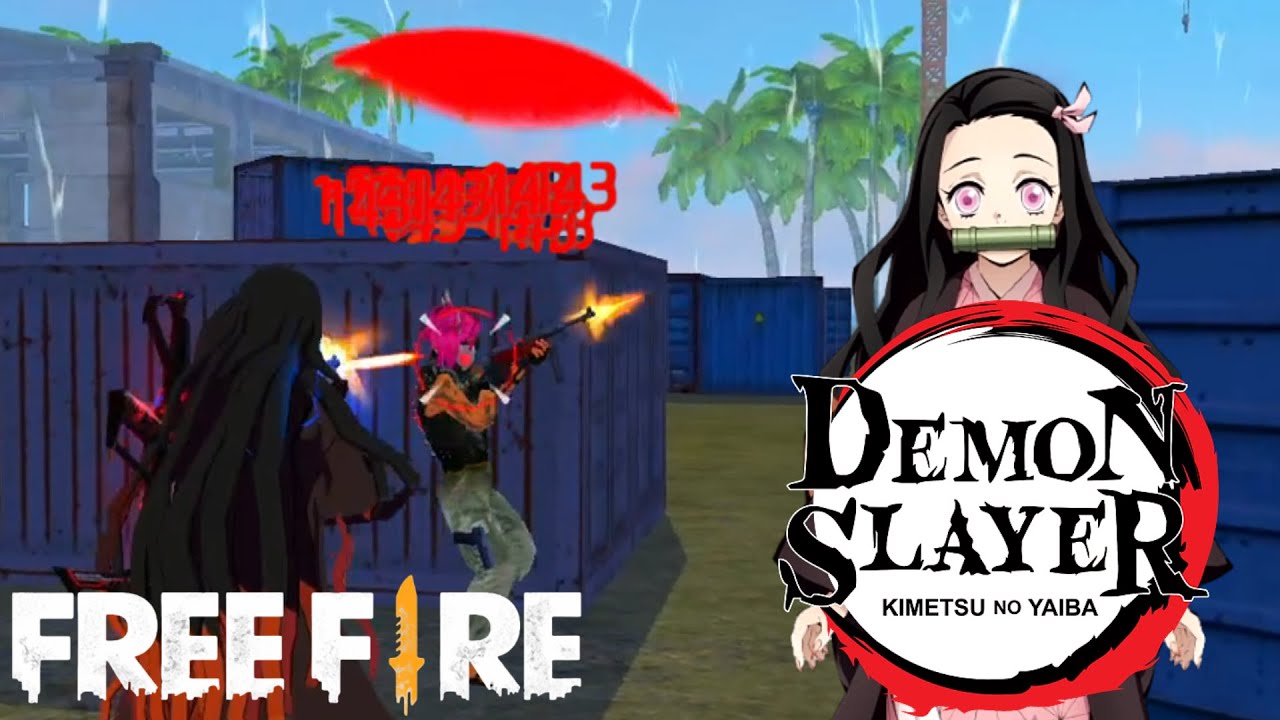 USAMOS LA SKIN DE NEZUKO EN FREE FIRE 😱😱 ||FREE FIRE X DEMON SLAYER|| 🙊 ...