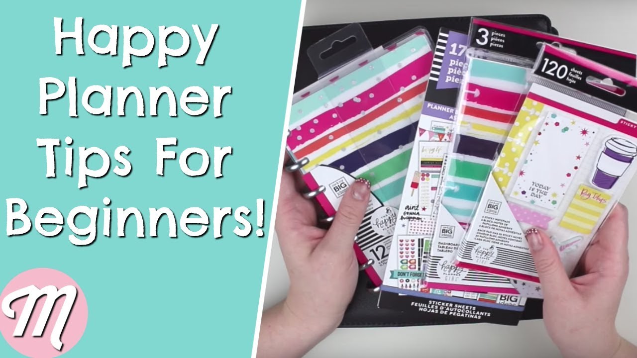 Happy Planner Beginner Tips For Planning On A Budget - YouTube