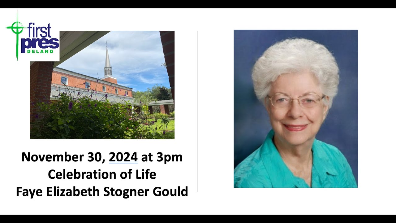 Faye Gould Celebration of Life Service, November 30, 2024, 3 pm - YouTube
