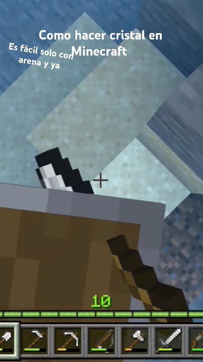 COMO HACER CRISTAL EN MINECRAFT 😁 - YouTube