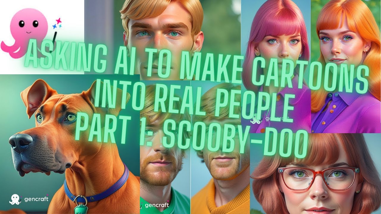 ASKING AI TO MAKE CARTOONS INTO REAL PEOPLE, PT 1: SCOOBY-DOO GROUP # ...