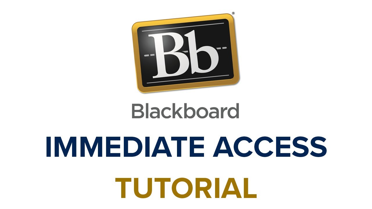 CBU Immediate Access: Blackboard Tutorial - YouTube