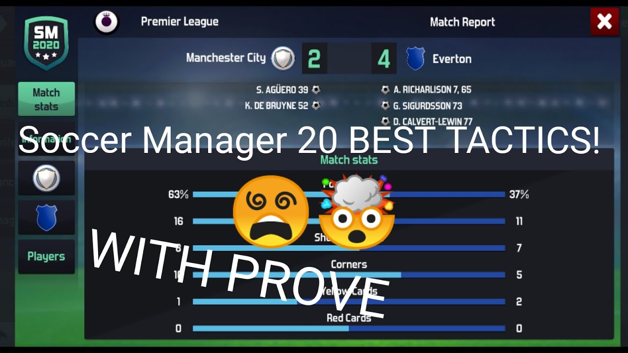 Soccer Manager 20 BEST TACTICS(4-2-3-1A) - YouTube