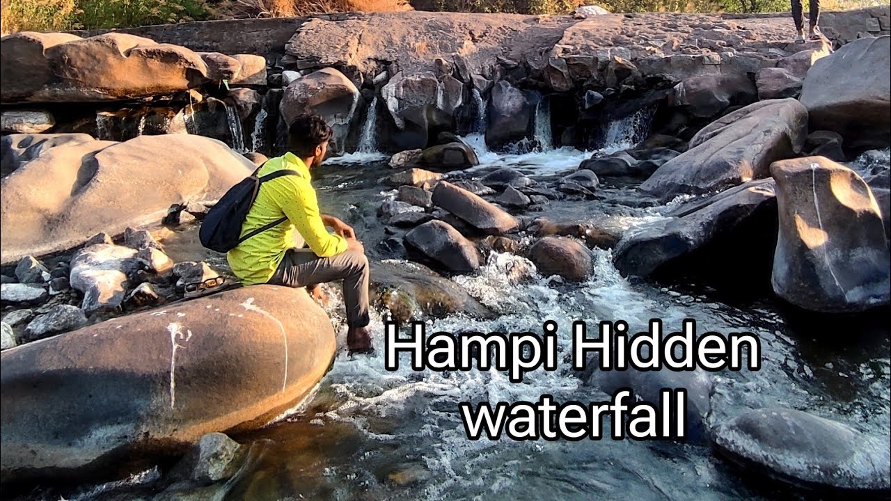 Hidden waterfall in Hampi | Explore Hampi | Hampi | karnataka | - YouTube
