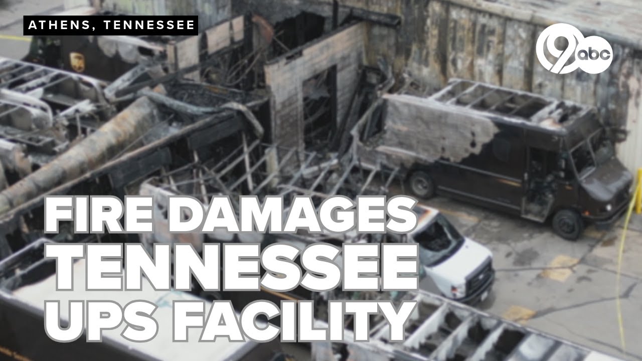 Live report: Fire causes major damage at Tennessee UPS facility - YouTube
