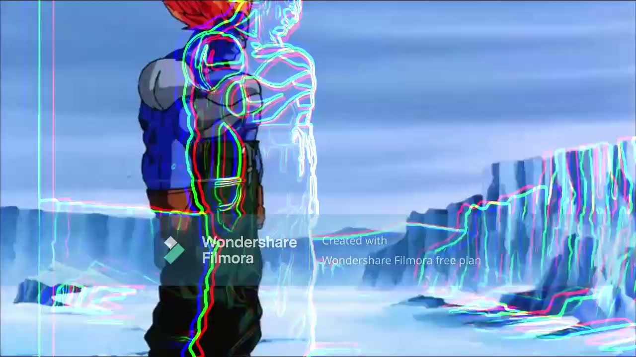 a poorly edited loop of goku getting punched in the balls + watermark ...