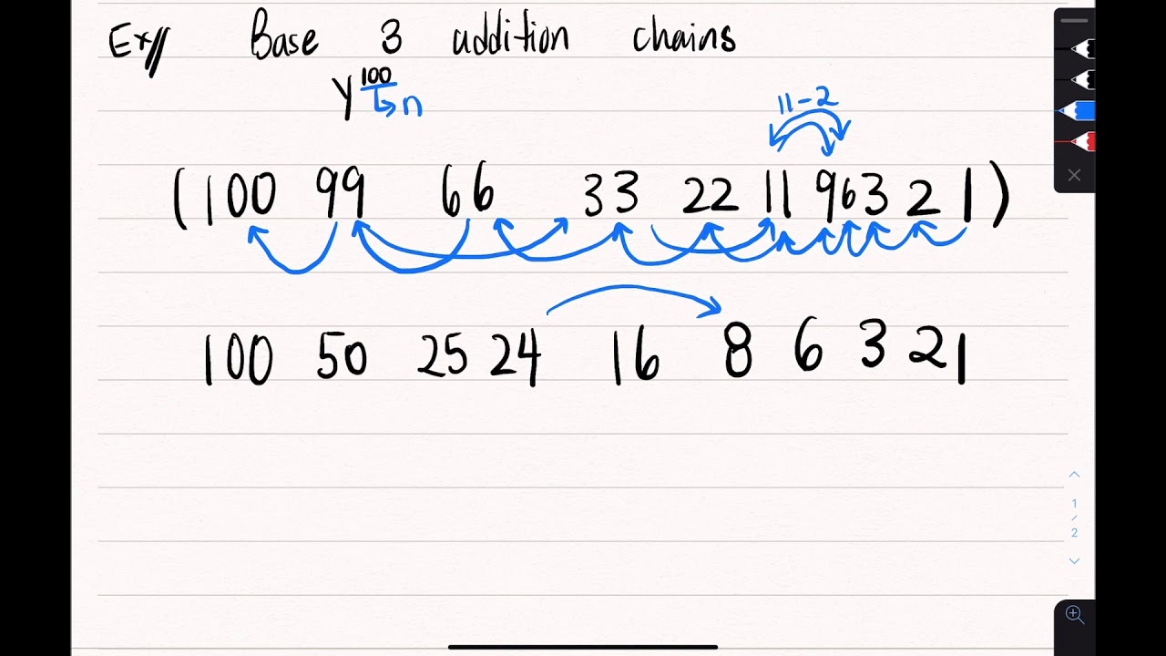 Multi-base addition chains - YouTube