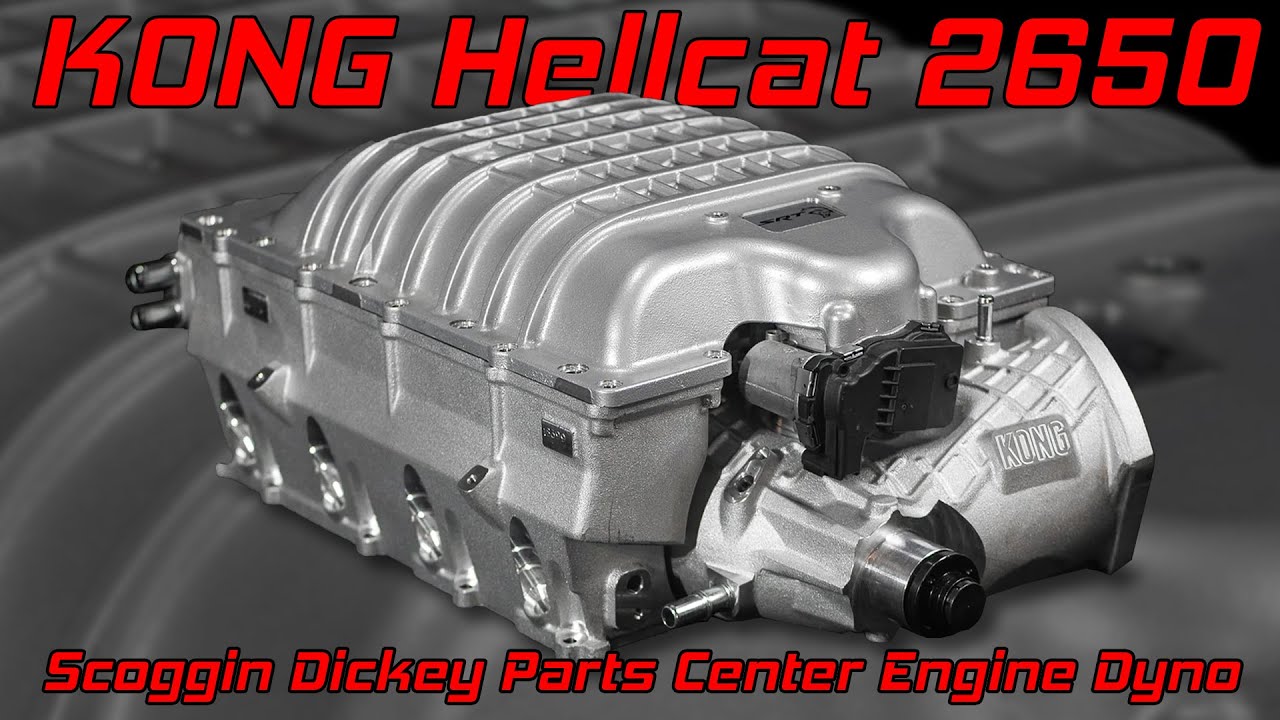 SDPC Dyno: Kong Hellcat 2650 Supercharger - YouTube