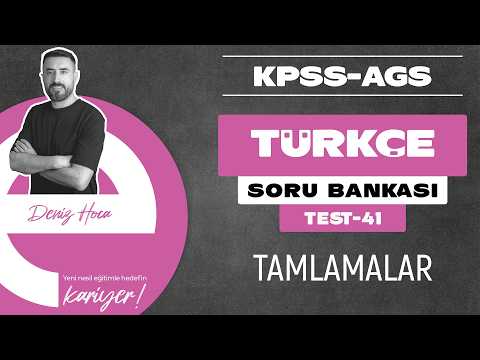 TAMLAMALAR SORU ÇÖZÜMÜ / KPSS TÜRKÇE SORU BANKASI